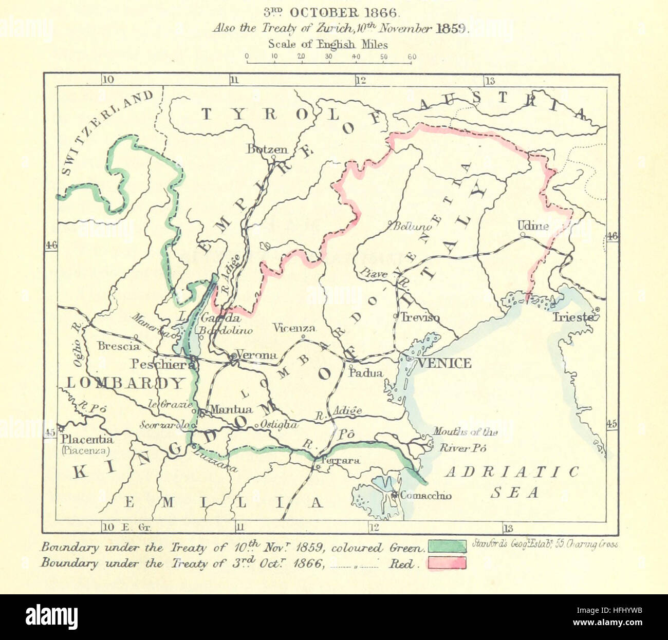 This image is from 'The Map of Europe by Treaty', illustrating the ...
