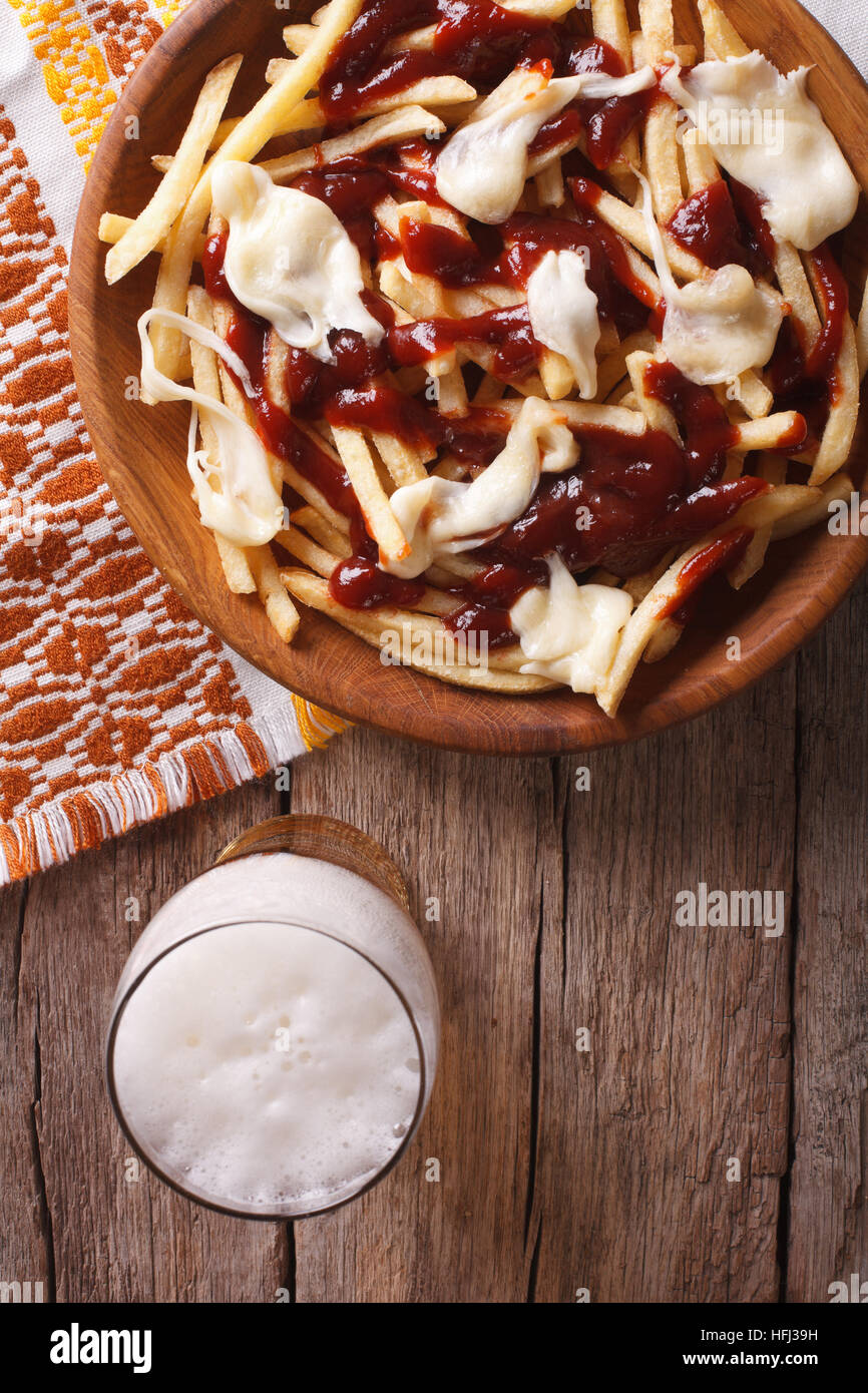 Poutine food table closeup view hi-res stock photography and images - Alamy