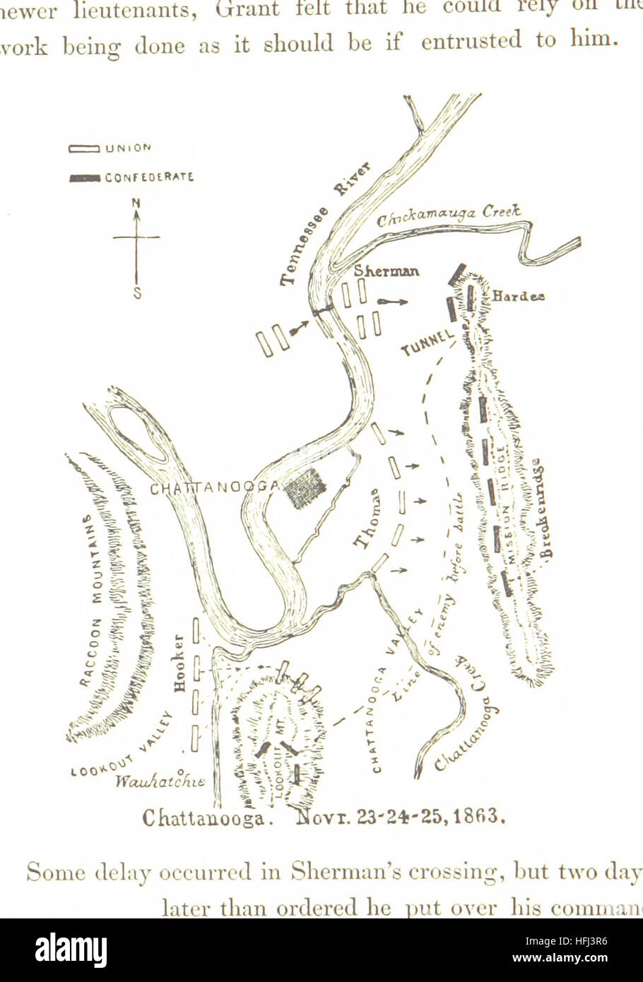 A detailed aerial perspective of the American Civil War, presenting key ...