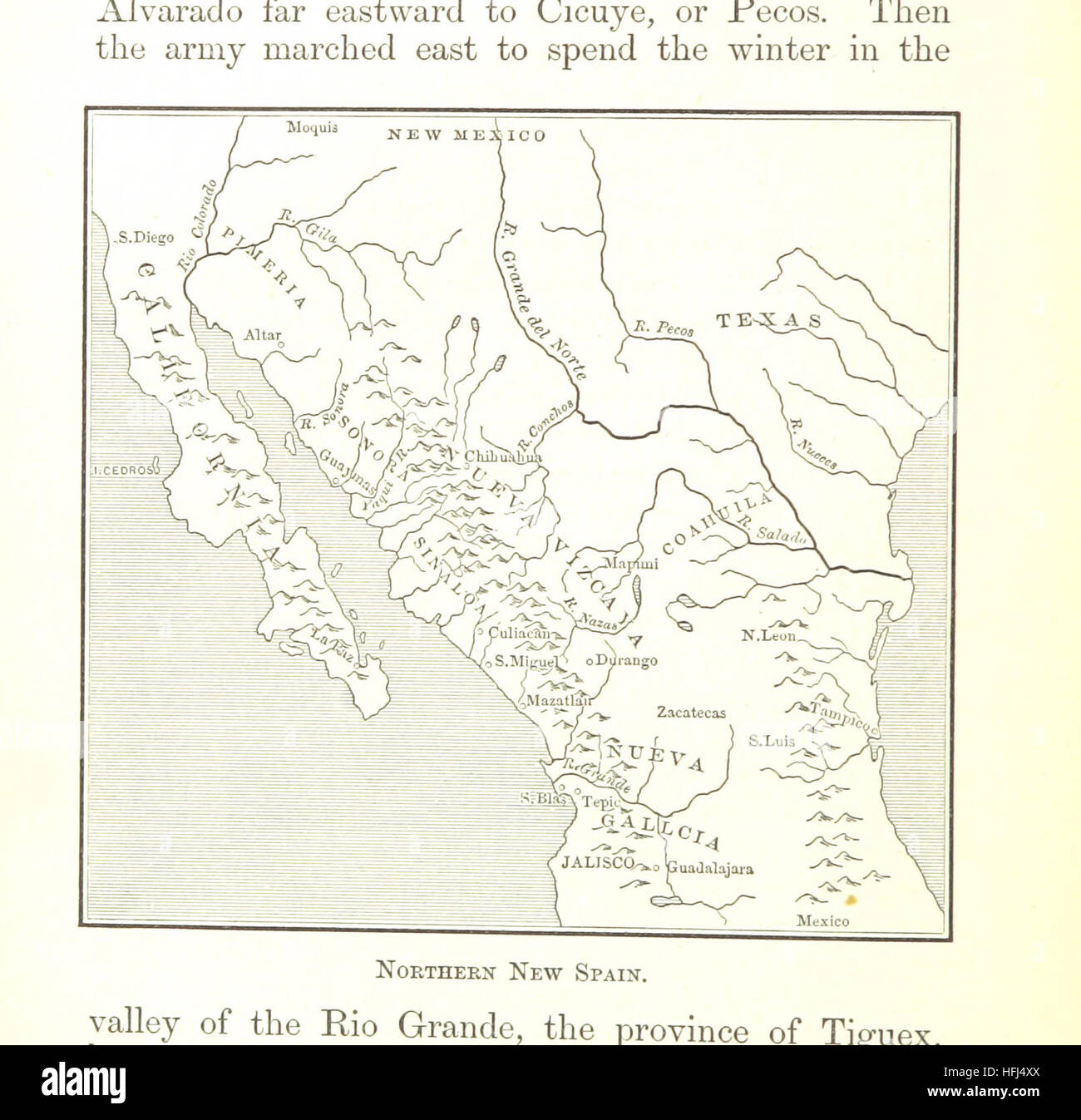 Image from 'History of the Pacific States of North America' showing key ...