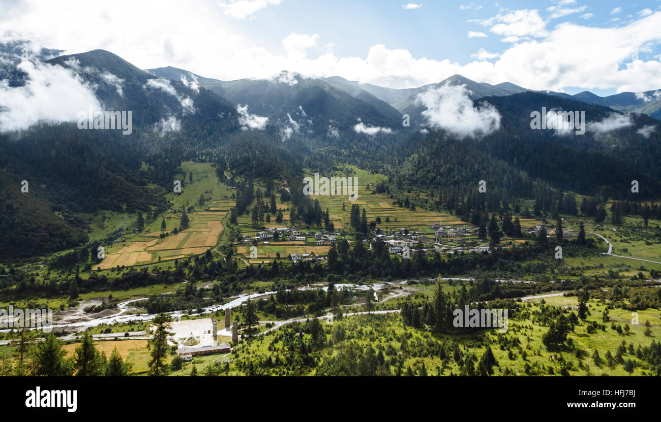Roulans, Nyingchi, Tibet - The beautiful landscape of Roulans forest in ...