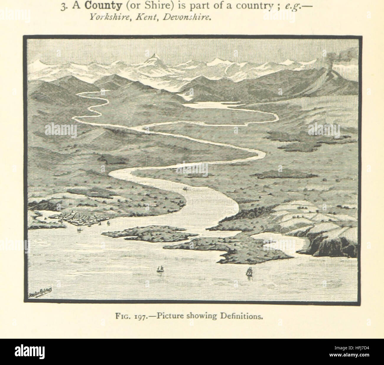 A geography textbook offering lessons for different standards, with a ...