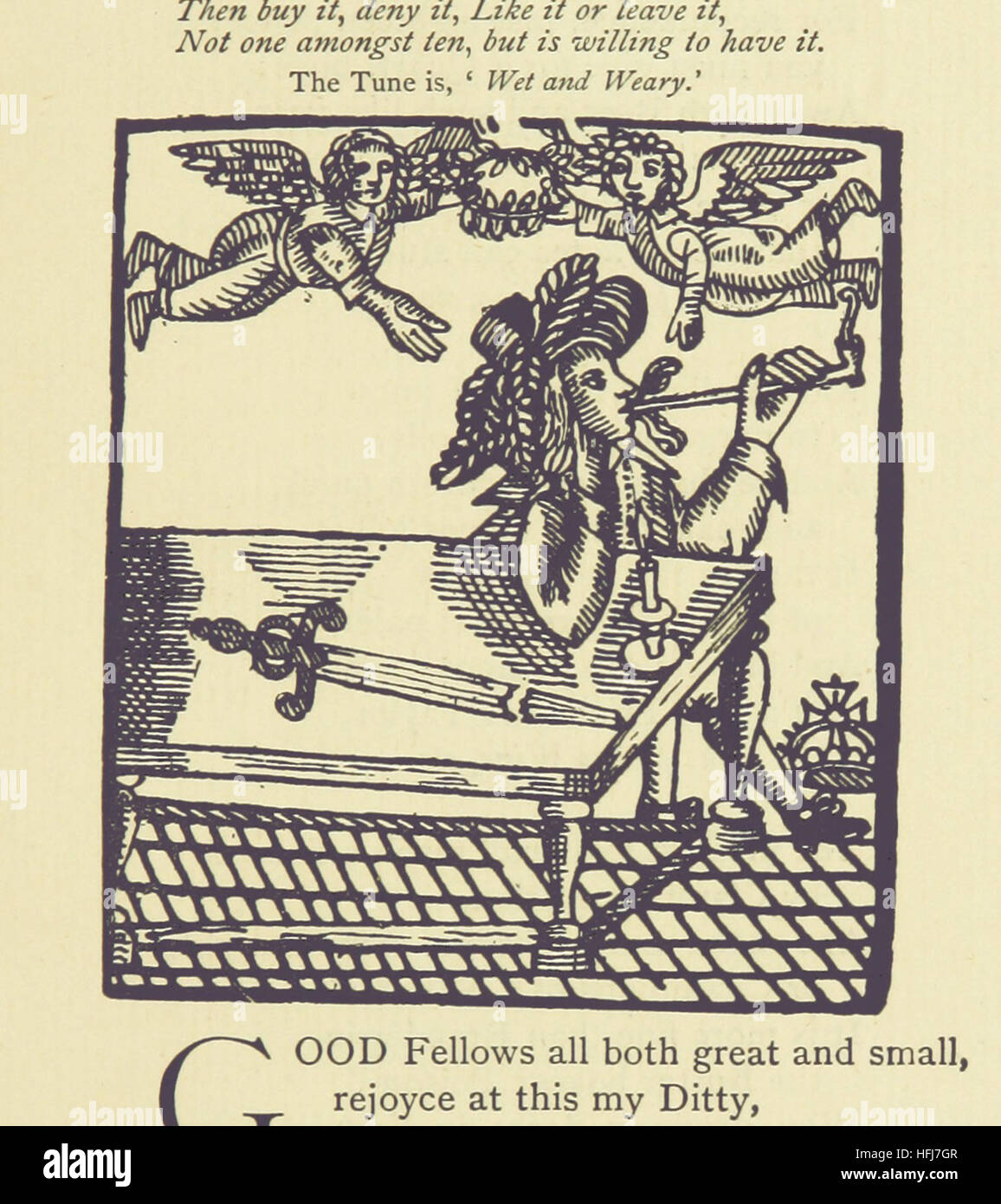 An illustration from 'A Century of Ballads', which compiles traditional ...