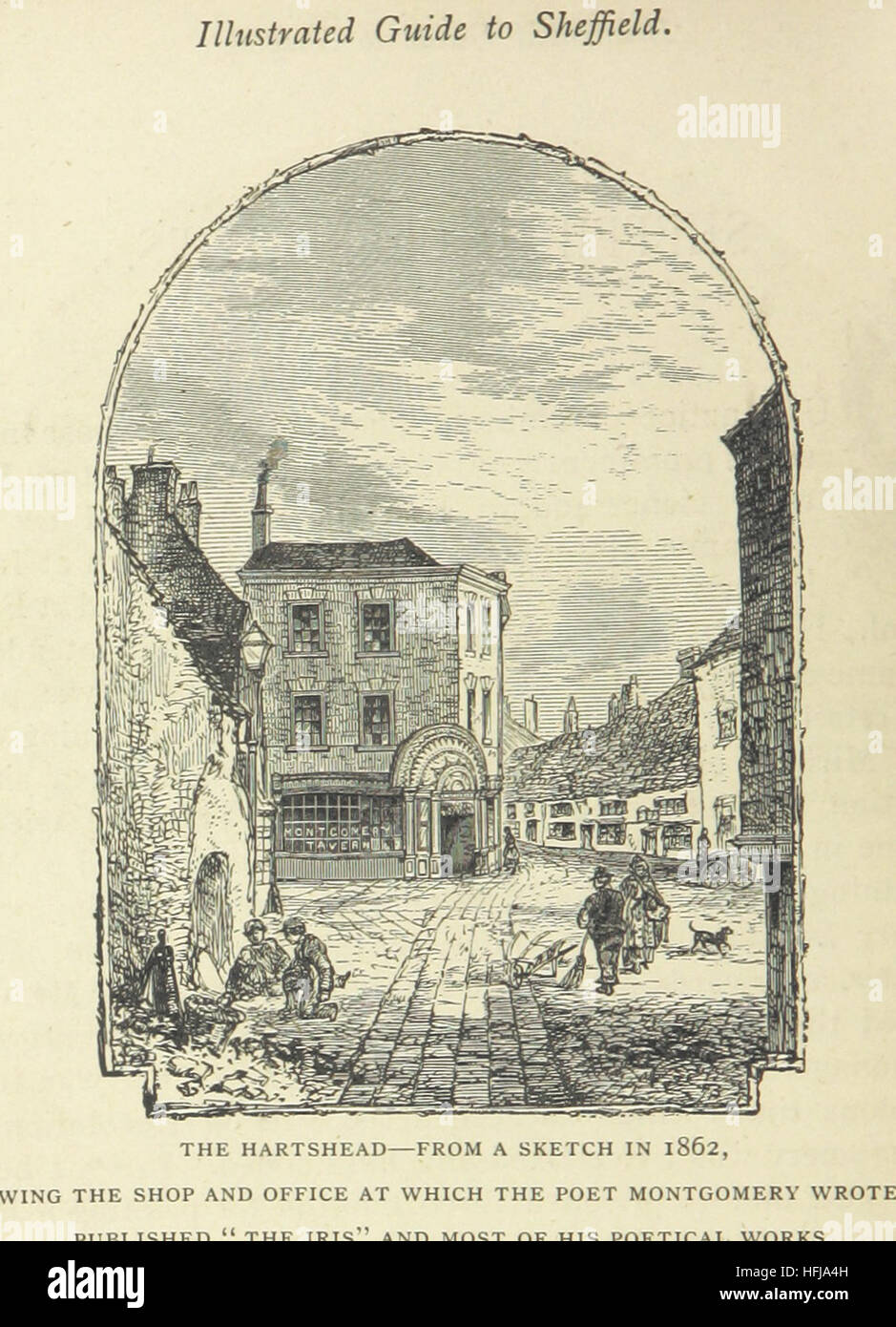 An image from 'The Illustrated Guide to Sheffield' depicting the city ...