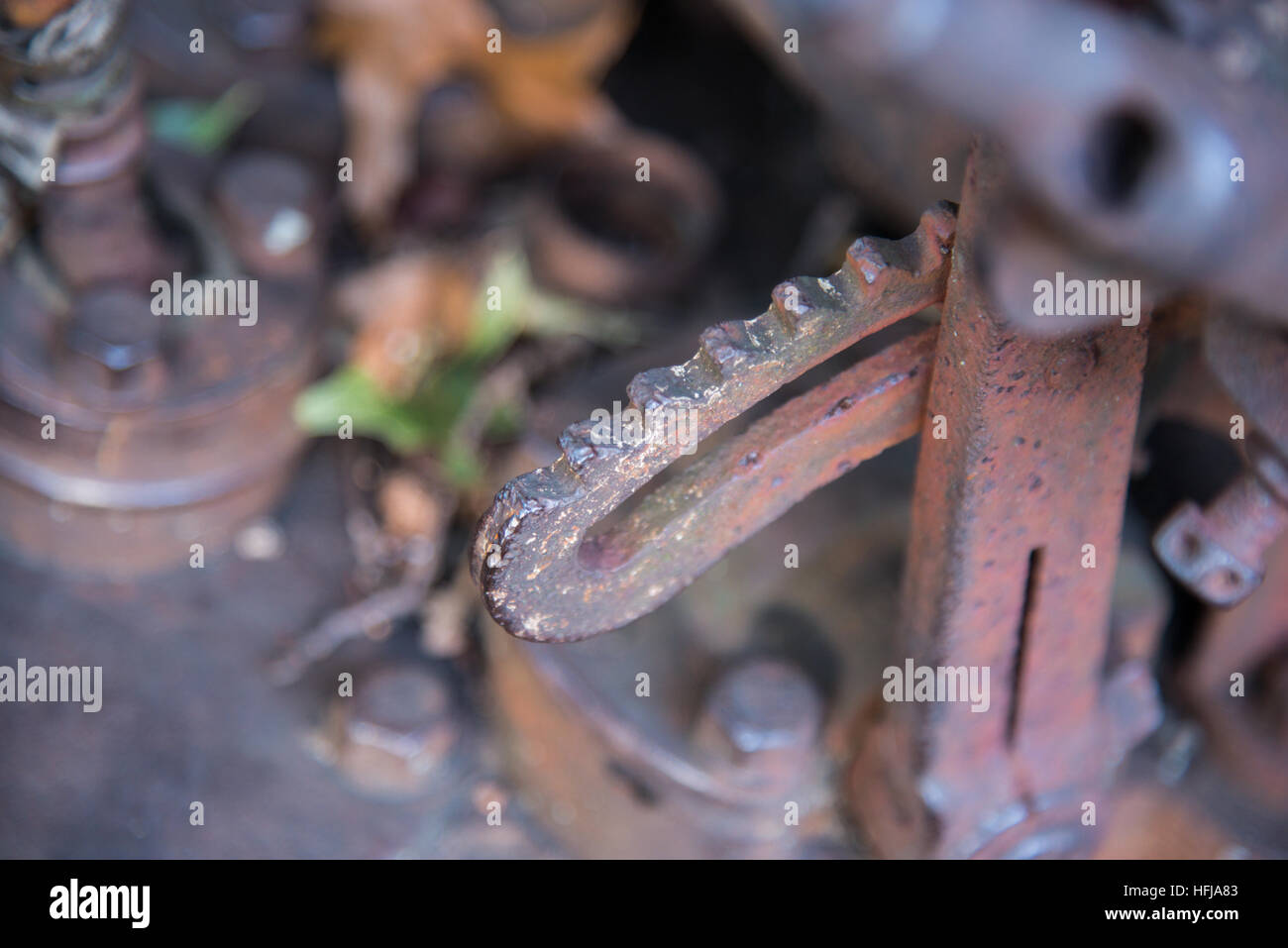 Rusty Farm Tractor Stock Photo - Alamy