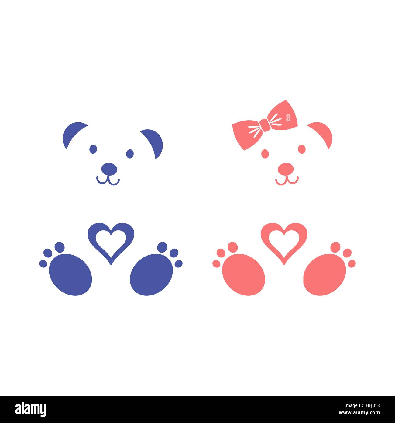 Happy child girl teddy Stock Vector Images - Alamy