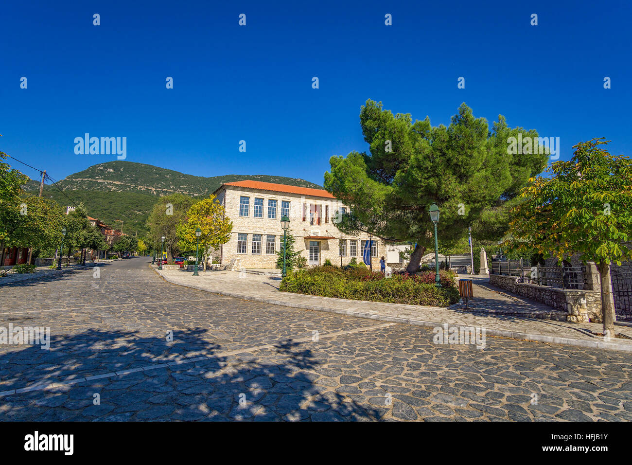 The picturesque historical village of Elliniko located in Arcadia ...