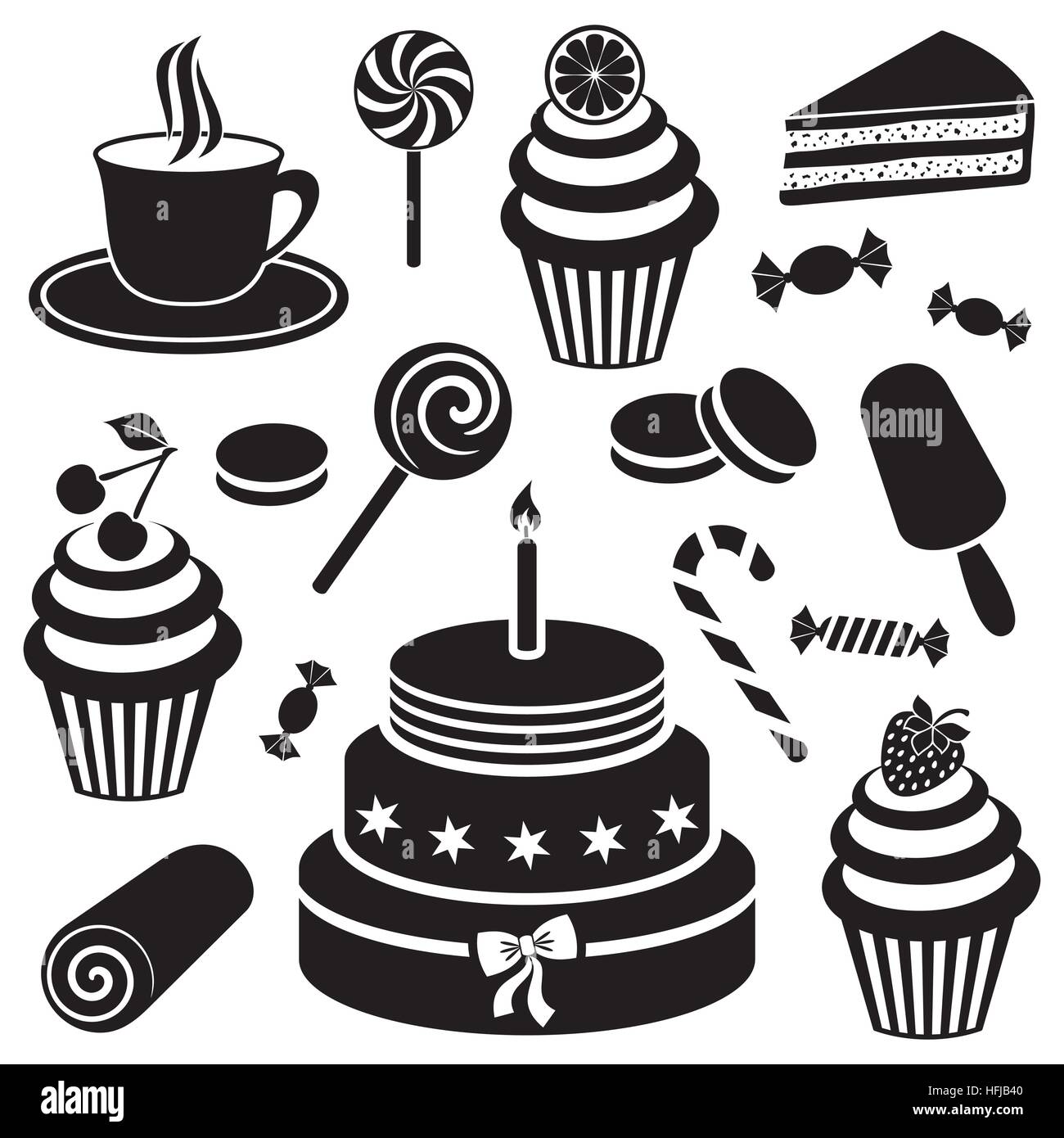 Desserts and sweets icon Stock Vector Image & Art - Alamy