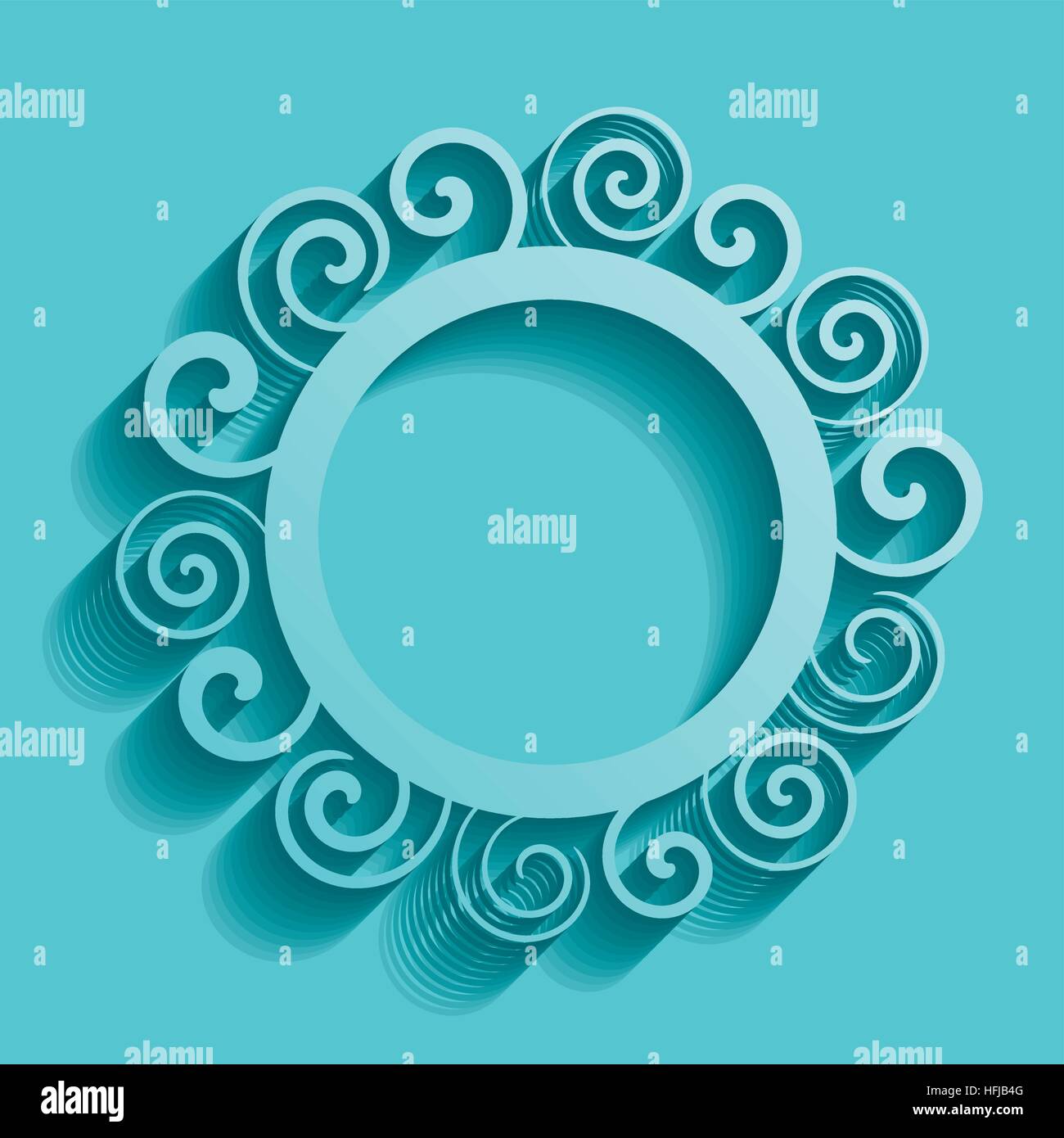 Abstract round ornament Stock Vector Image & Art - Alamy