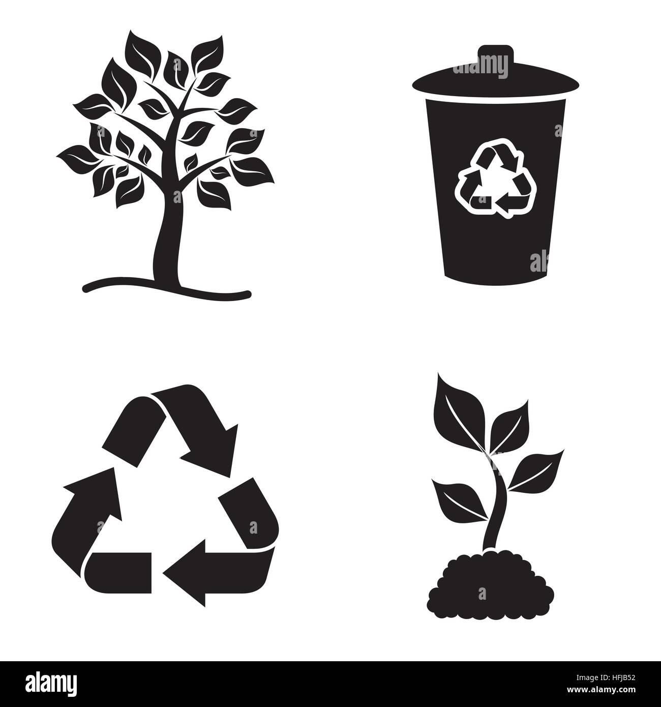Eco and recycle icons Stock Vector Image & Art - Alamy