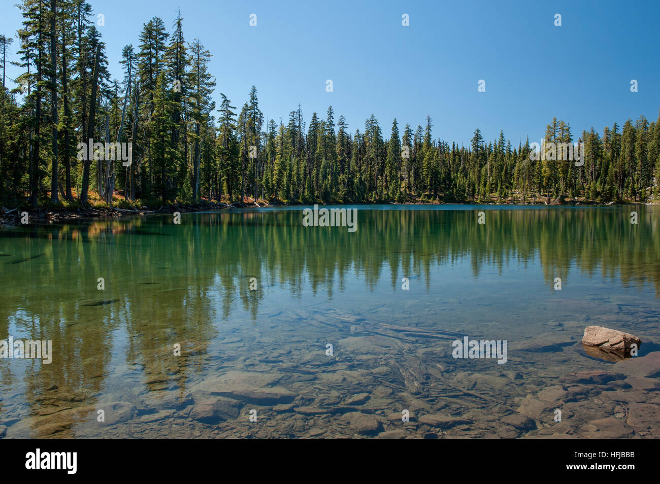 Lake Notasha in southern Oregon's Sky Lakes Wilderness Stock Photo - Alamy