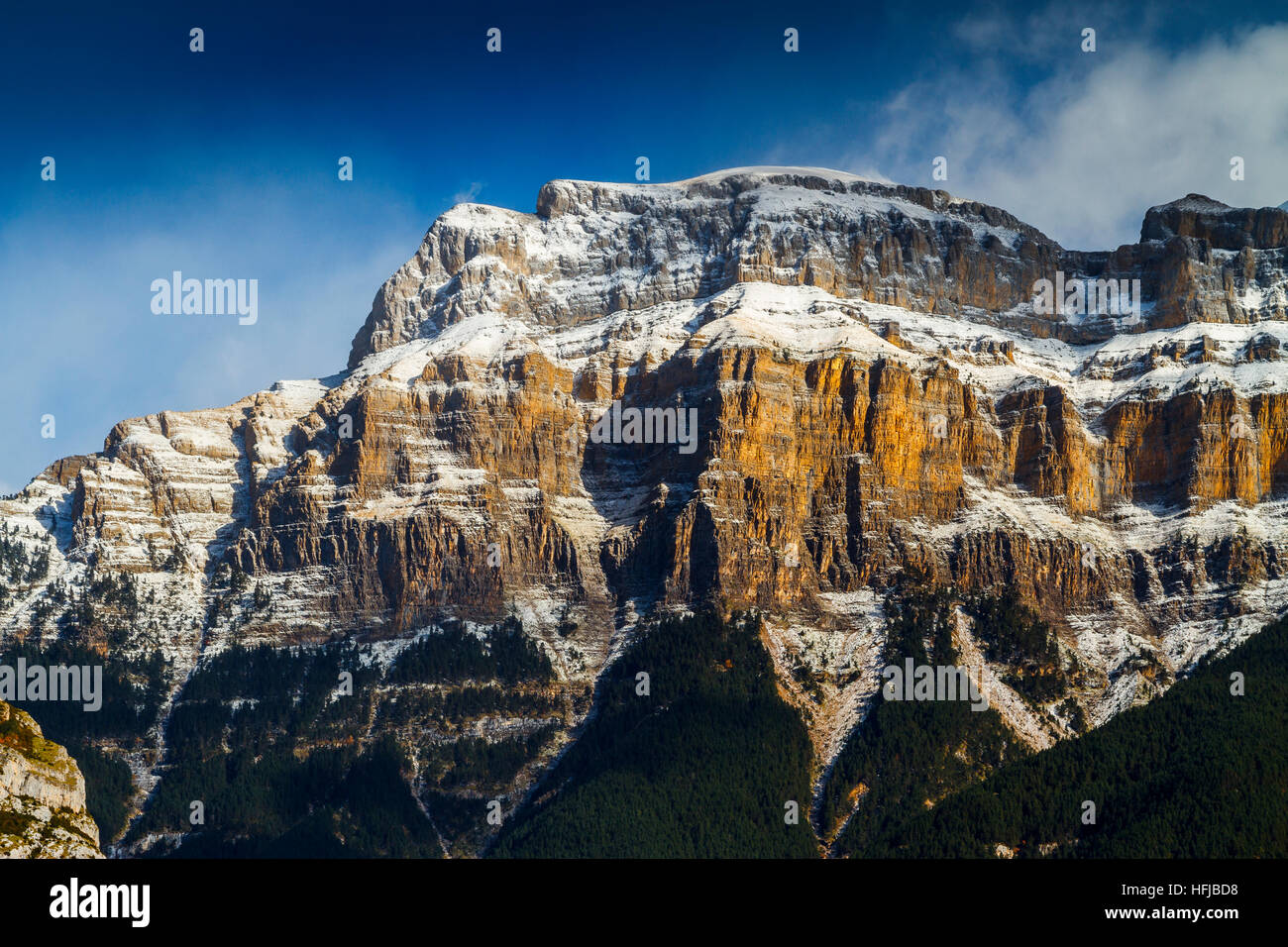 Snow covered mountains Stock Photo - Alamy