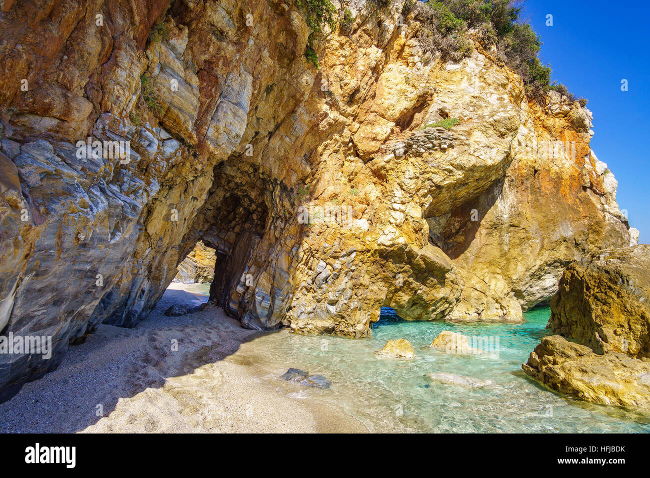 Milopotamos is a white pebbled beach with exotic crystal water of ...