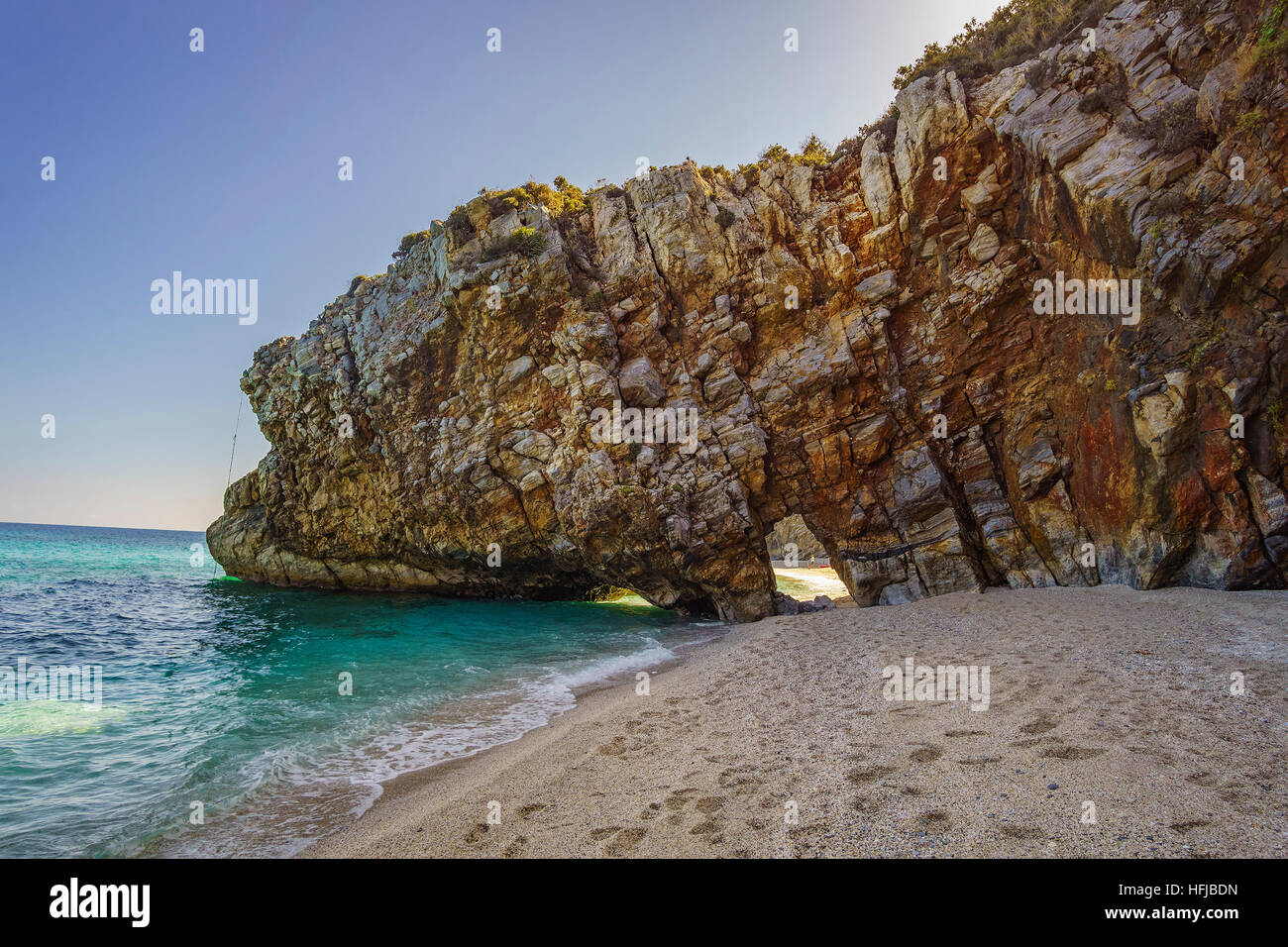 Milopotamos is a white pebbled beach with exotic crystal water of ...