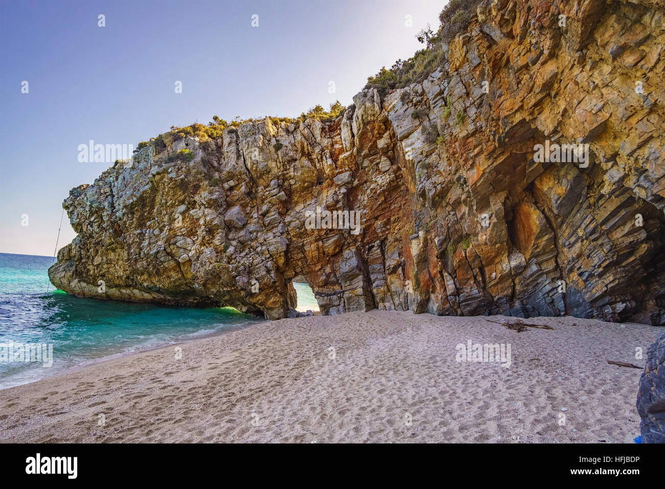 Milopotamos is a white pebbled beach with exotic crystal water of ...