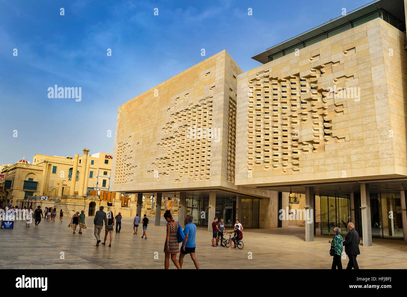 The new Parliament House of Malta. The building was constructed between ...