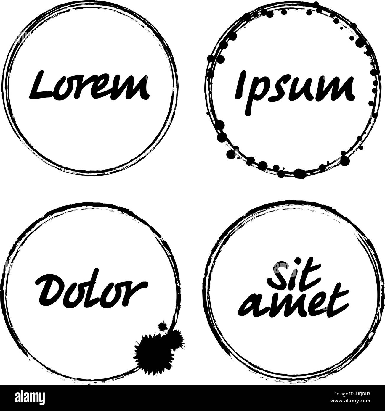 Artistic stamps Stock Vector Images - Alamy