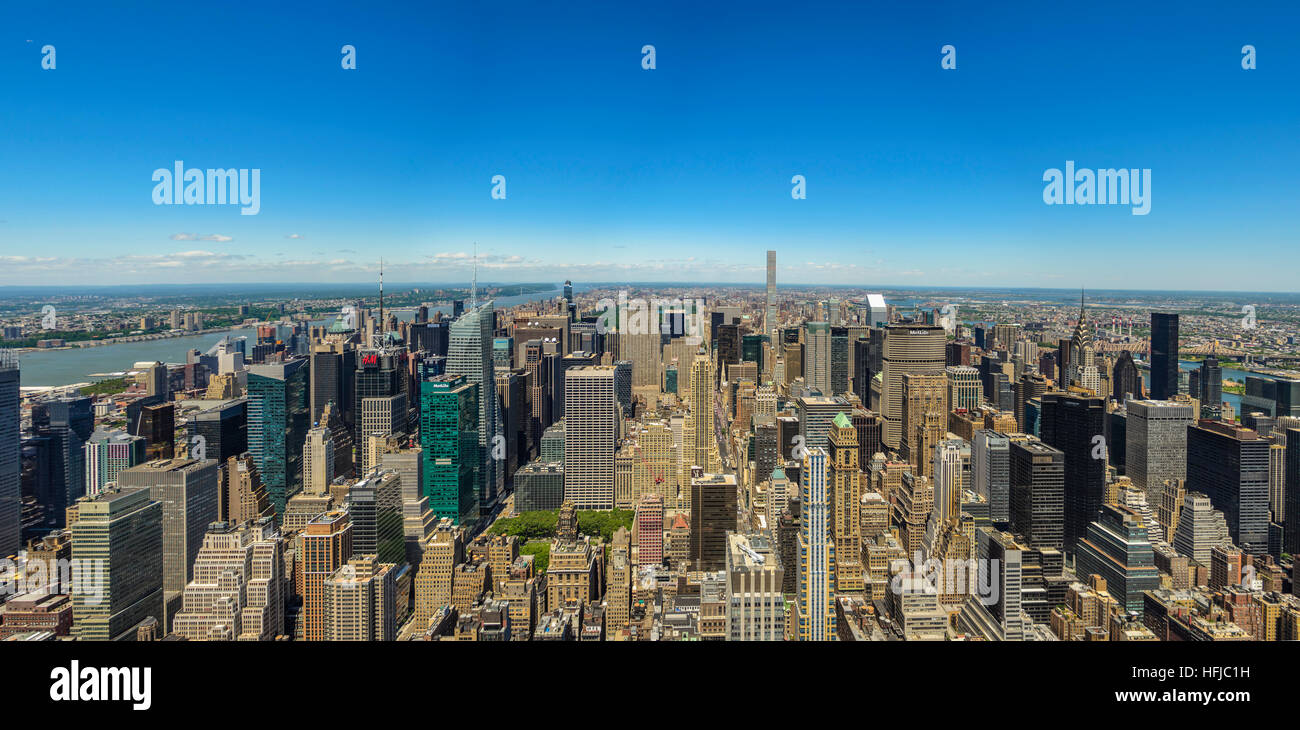 High Definition Panorama of Lower Manhattan. New York - New York Stock ...