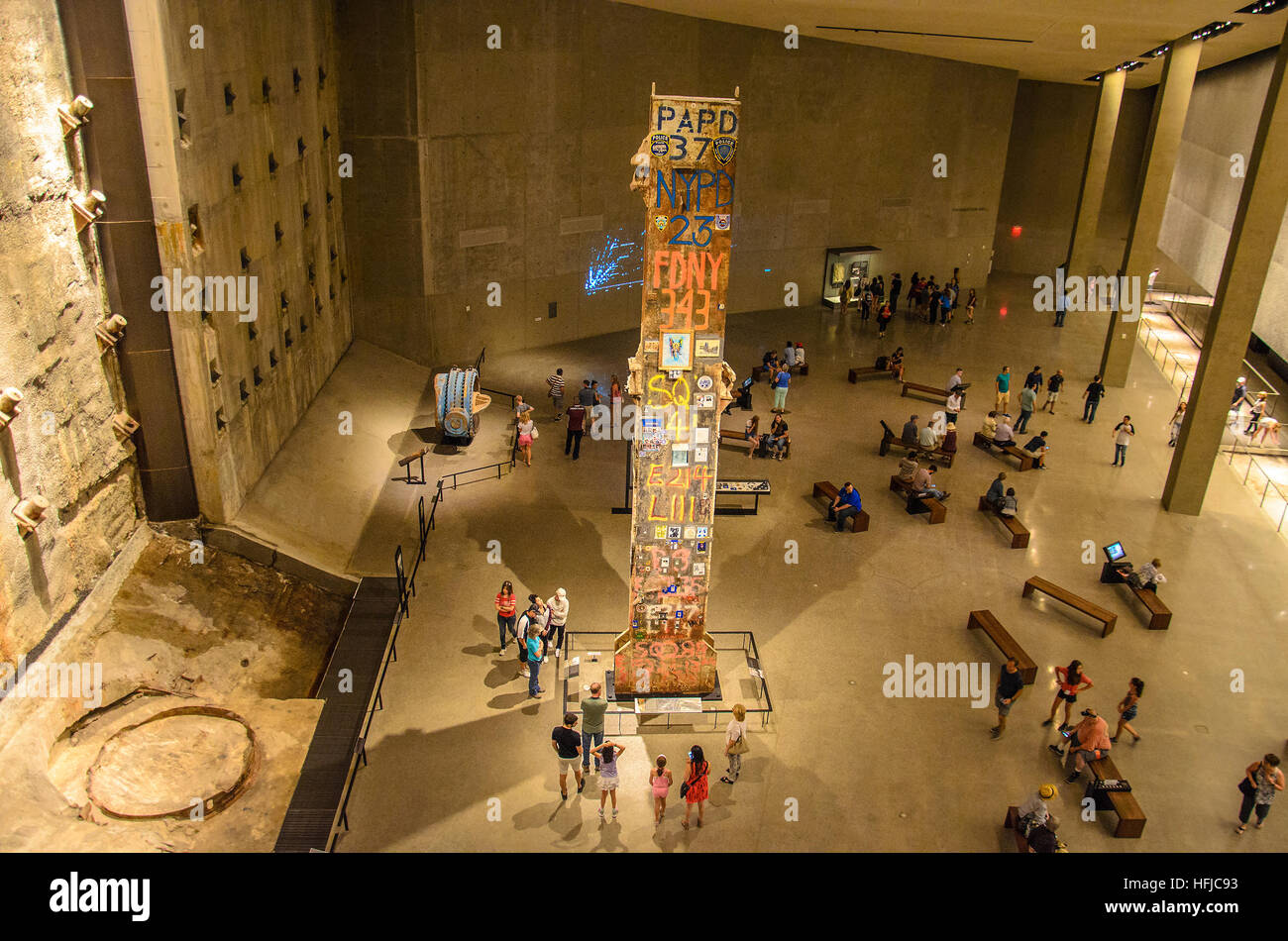 Interior of the 9/11 National Memorial Museum in New York City Stock ...
