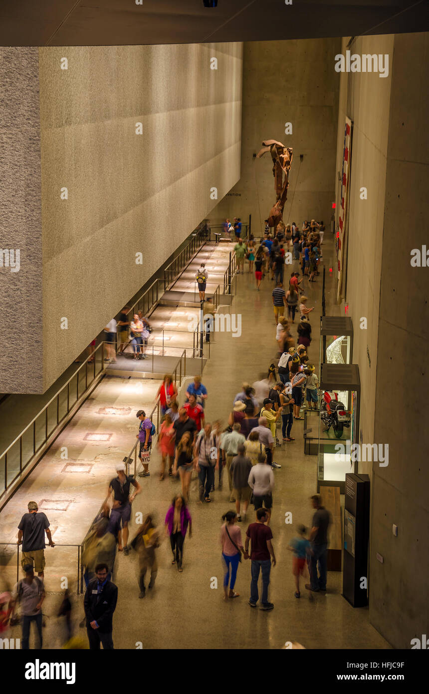 Interior of the 9/11 National Memorial Museum in New York City Stock ...