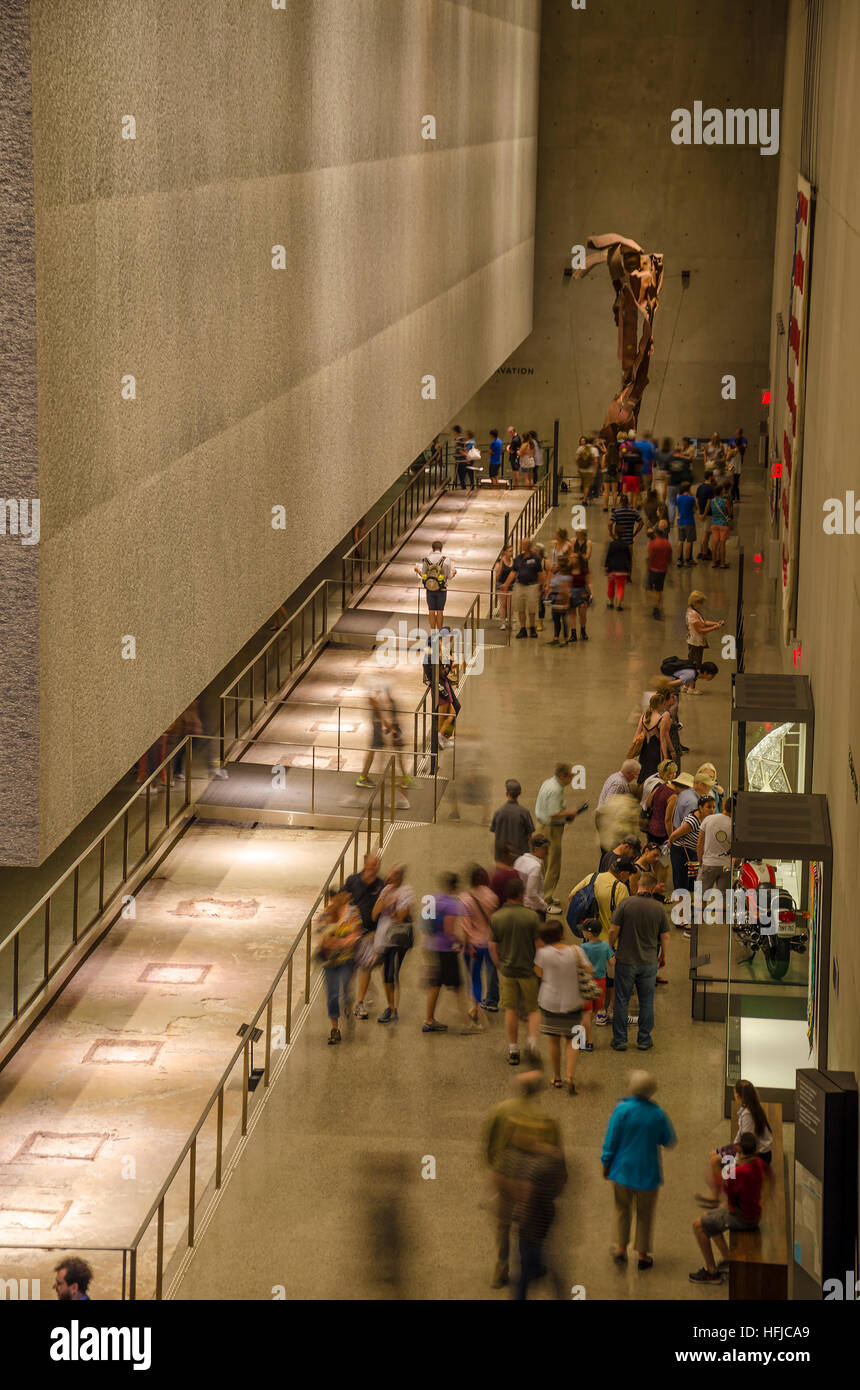 Interior of the 9/11 National Memorial Museum in New York City Stock ...