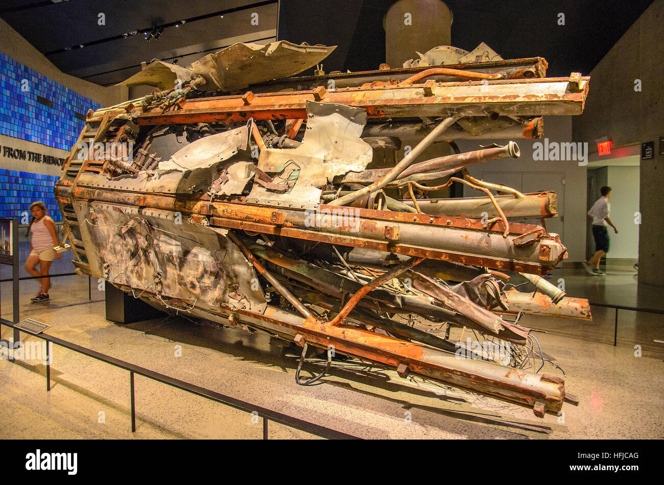 Interior of the 9/11 National Memorial Museum in New York City Stock ...