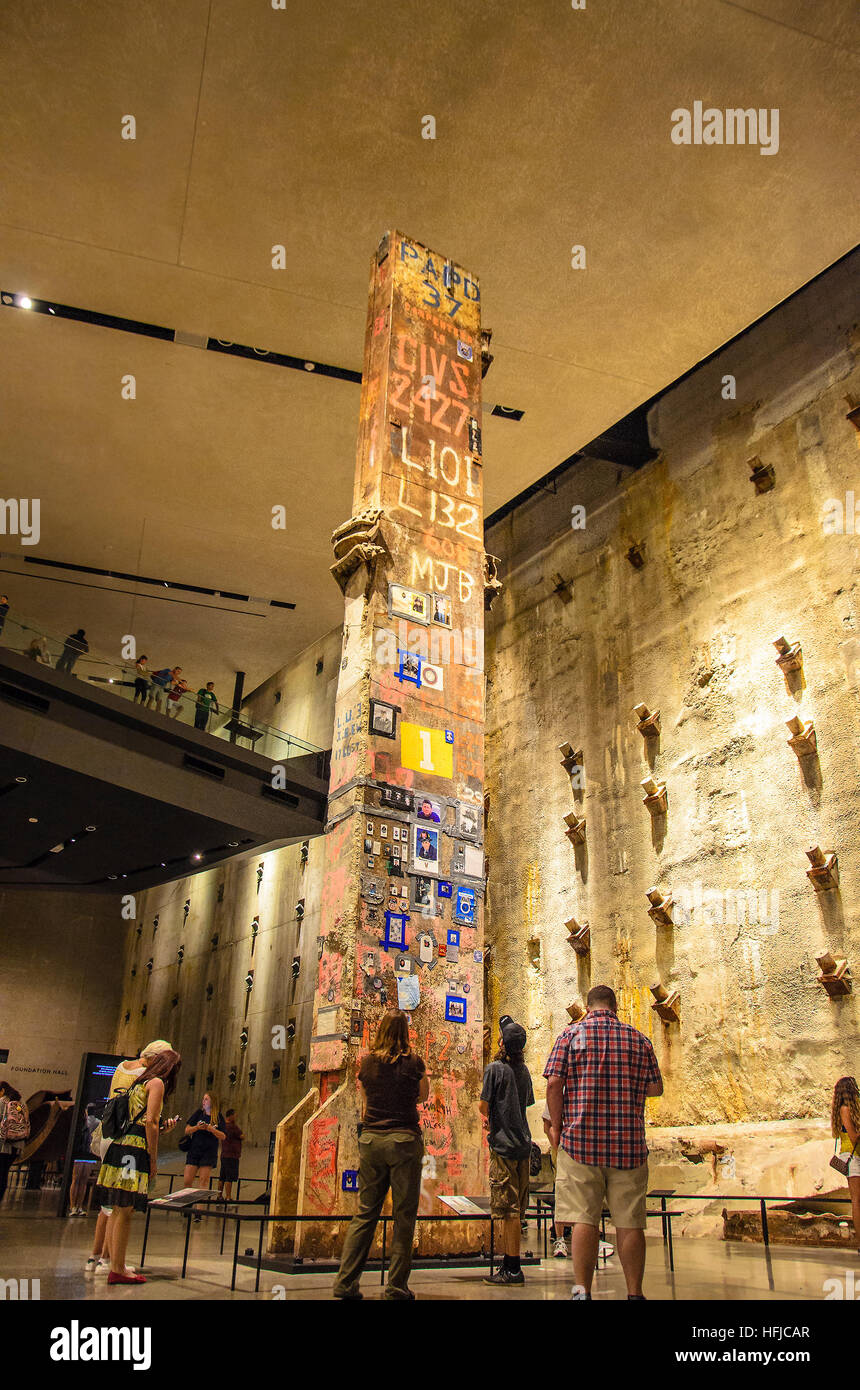 Interior of the 9/11 National Memorial Museum in New York City Stock ...