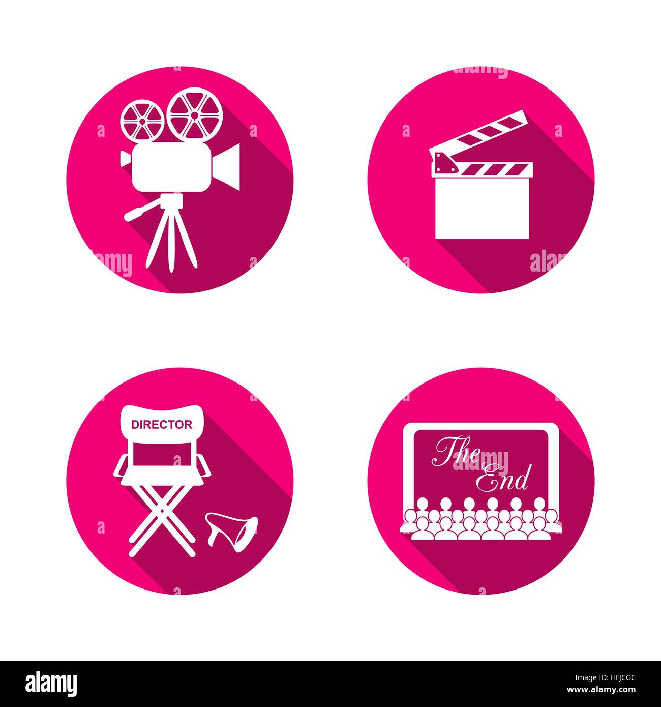Film reel clipart Cut Out Stock Images & Pictures - Alamy