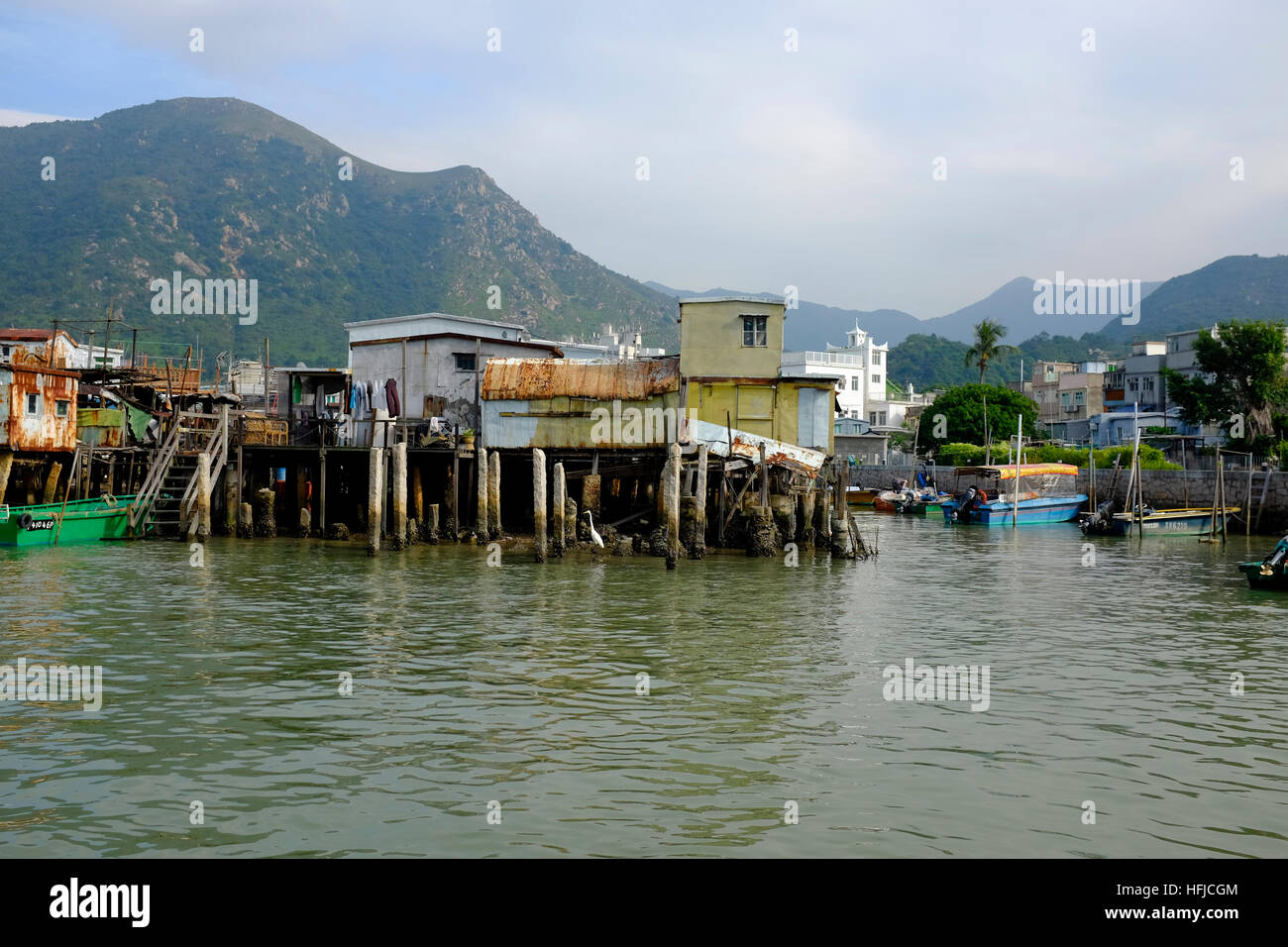 Hong kong tai o lantau island fishing village dried fish hi-res stock ...