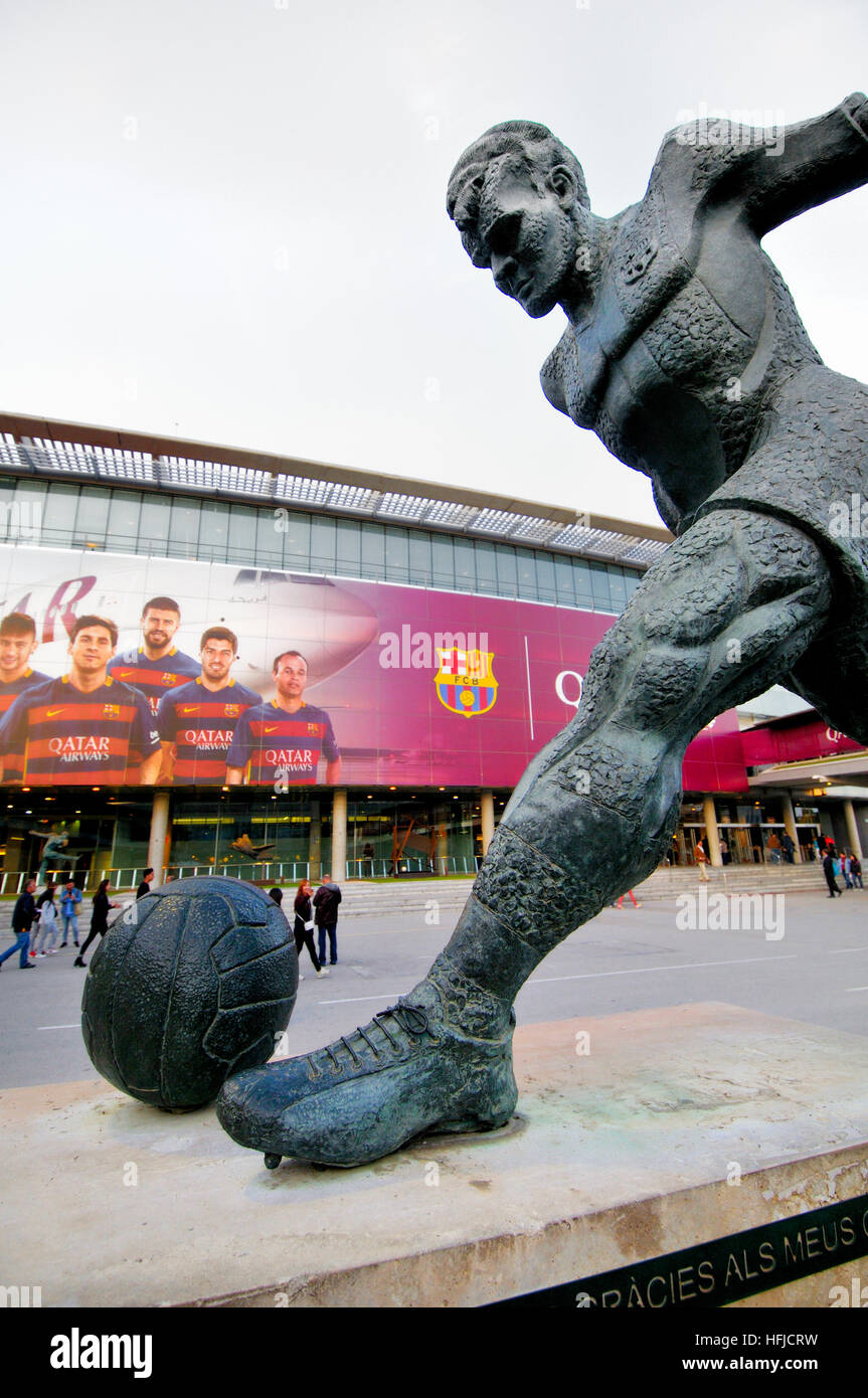 Barcelona Football club . Camp Nou stadium. Les Corts district ...