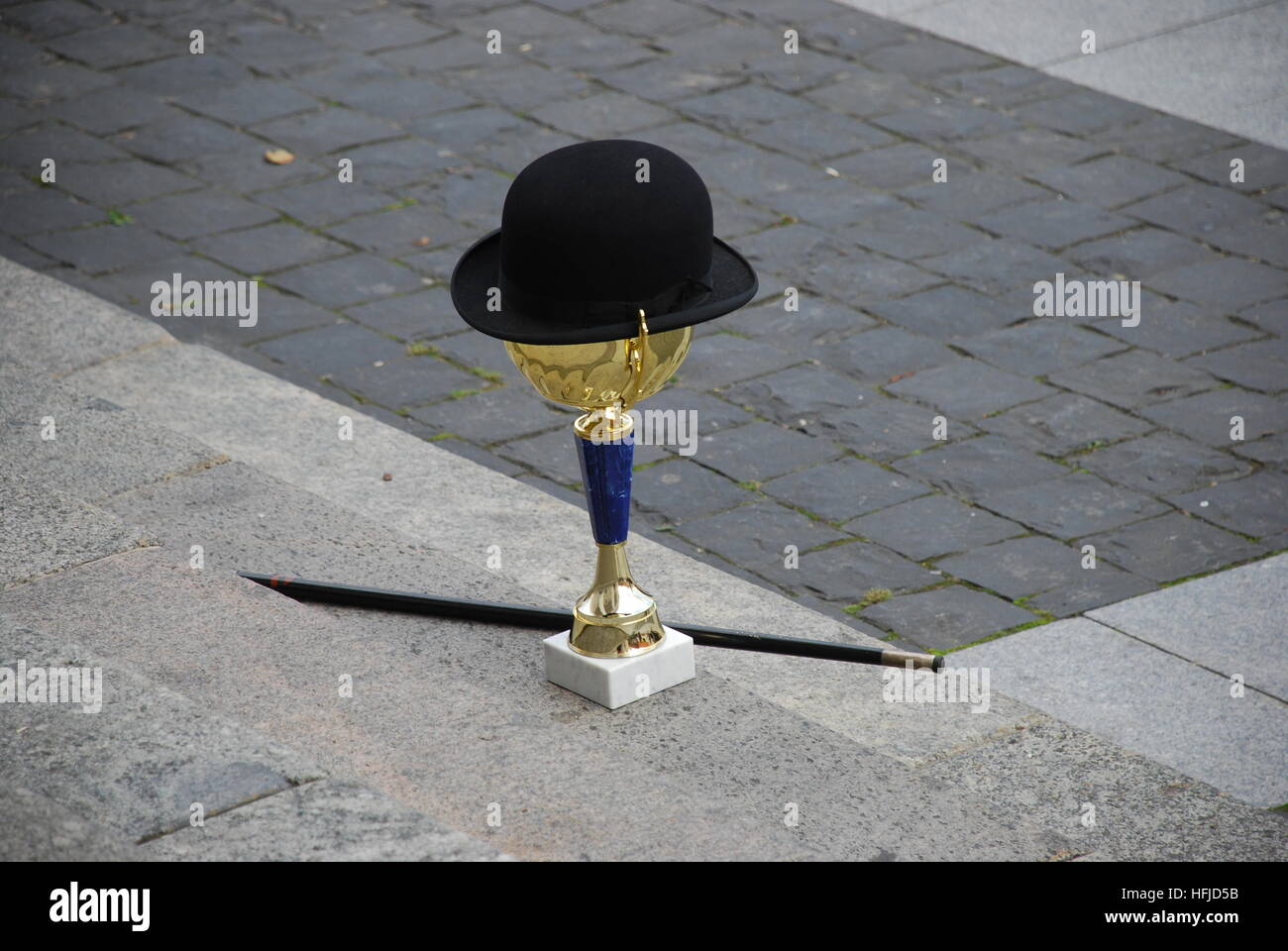 Hat on Cup Stock Photo - Alamy