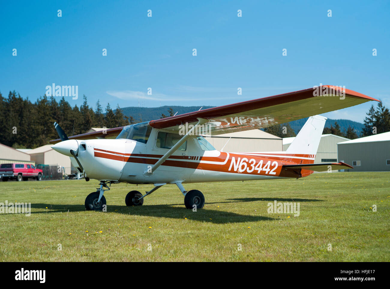 Cessna 150M 150HP airplane Stock Photo - Alamy