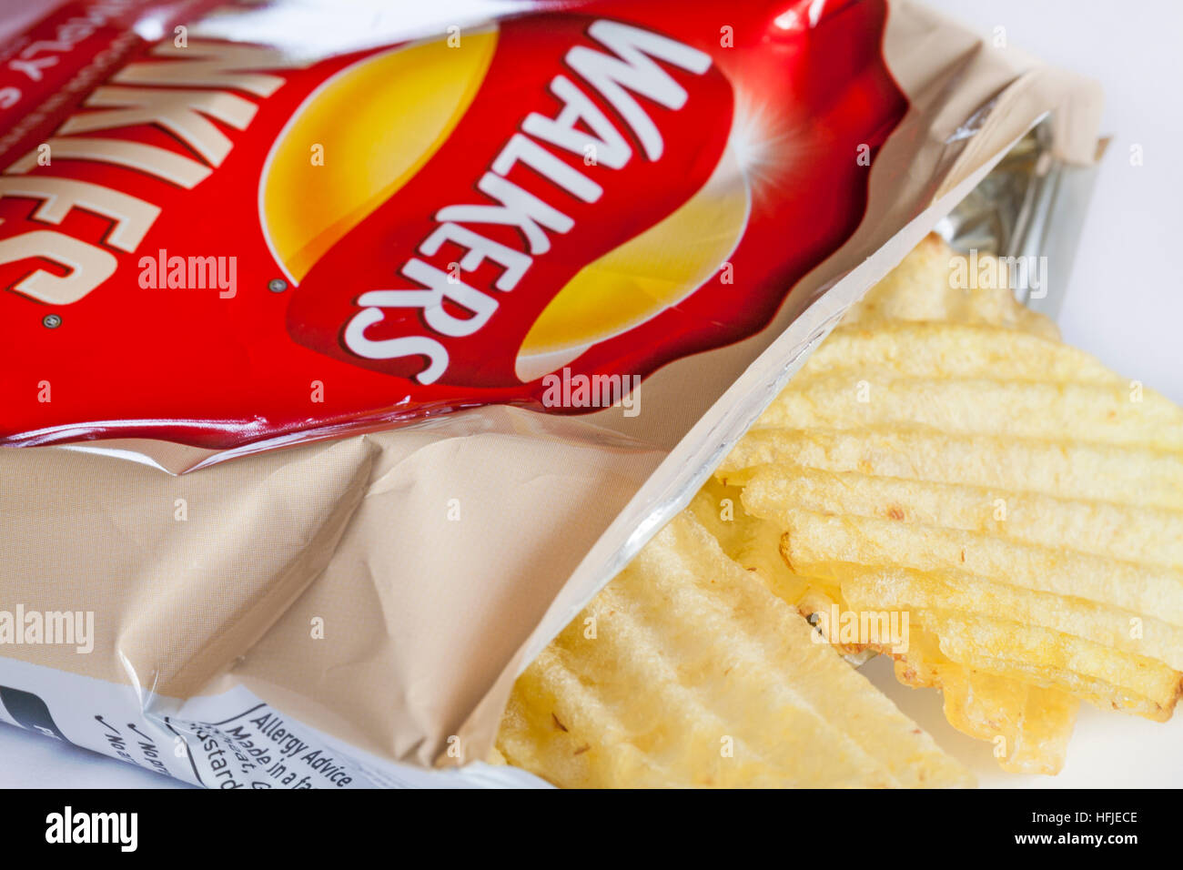 Open packet of walkers crisps hi-res stock photography and images - Alamy