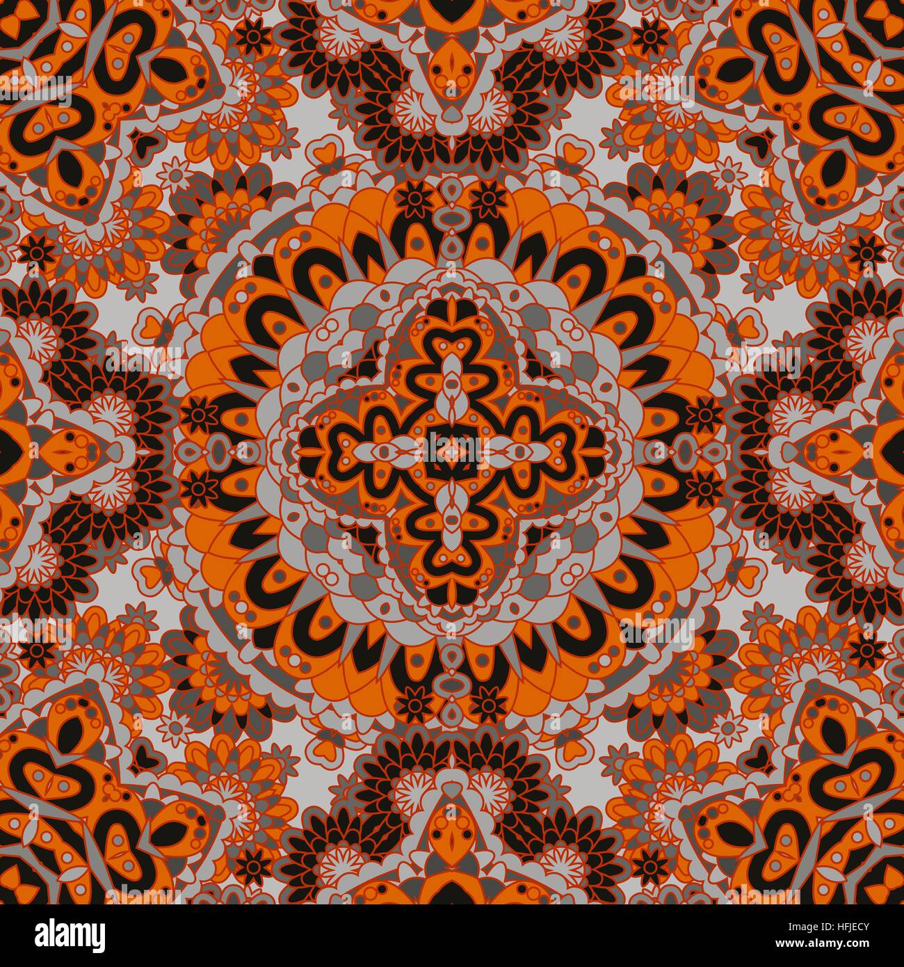 Seamless pattern. Abstract texture with abstract flowers. Endless ...