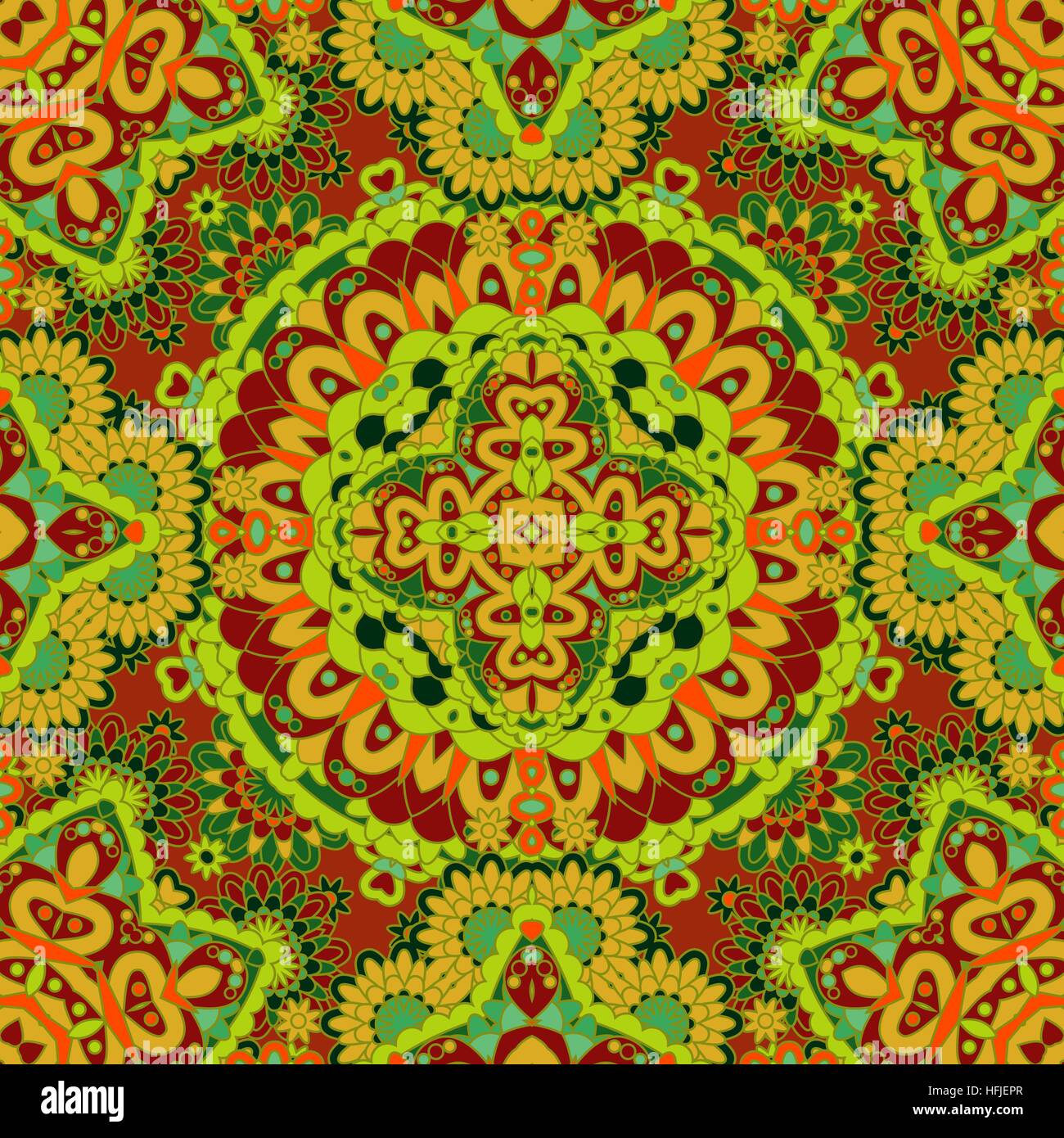 Mandalas. Seamless pattern. Vintage decorative elements. Vector ...