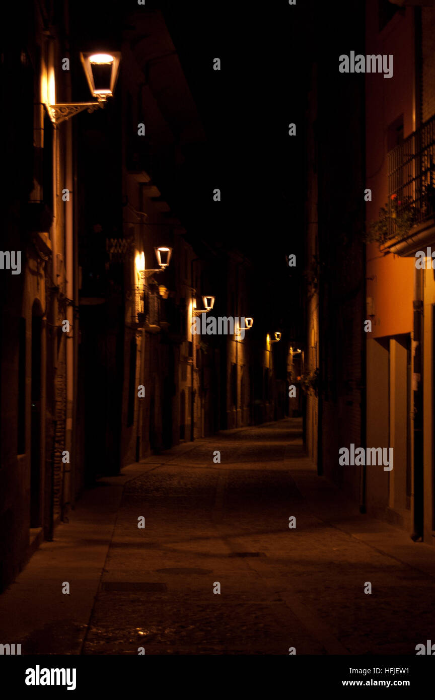 Spanish town lights hi-res stock photography and images - Alamy