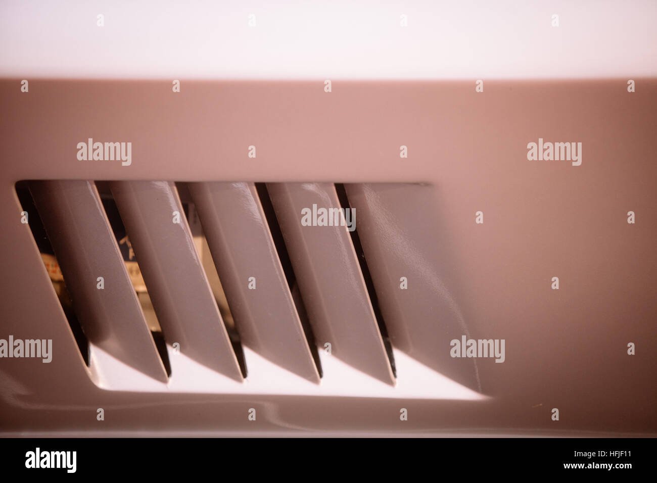 Close up shot of a vintage car's air vents on the side Stock Photo - Alamy