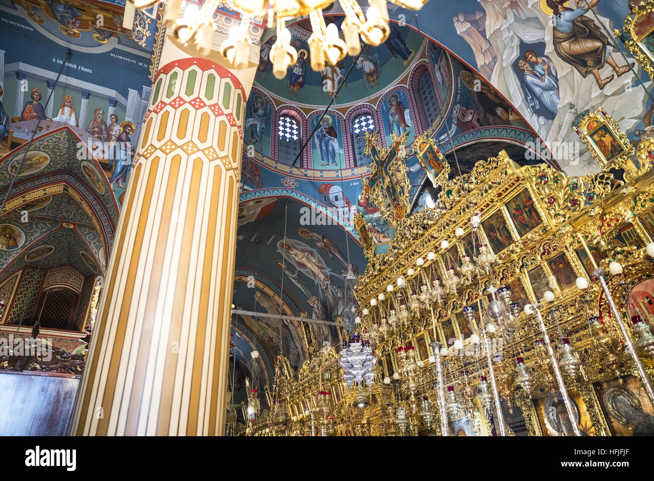 Kykkos, Greece - November 24, 2016: Cyprus island, decorations and ...