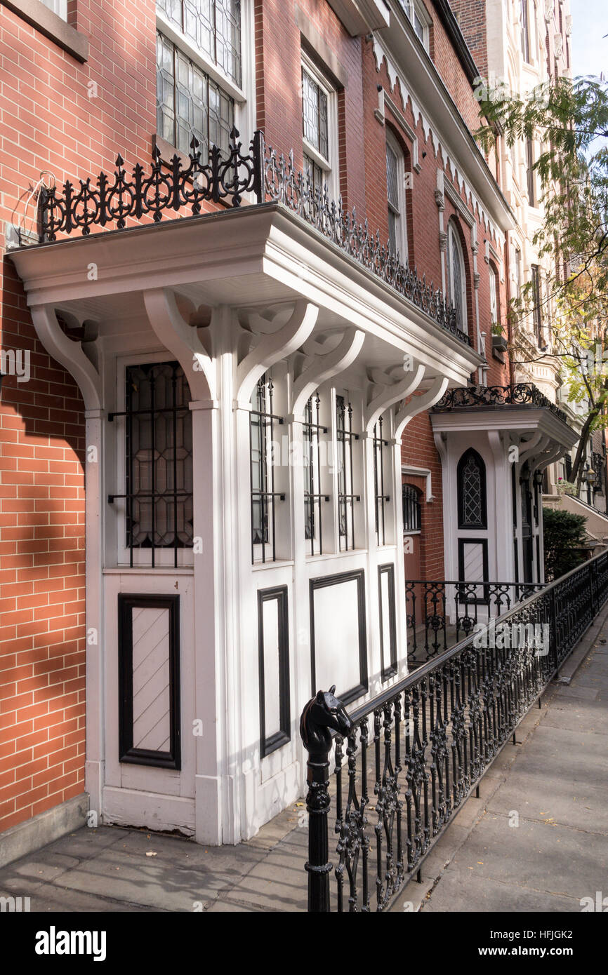 Residential Neighborhood, East 19th Street, NYC, USA Stock Photo - Alamy