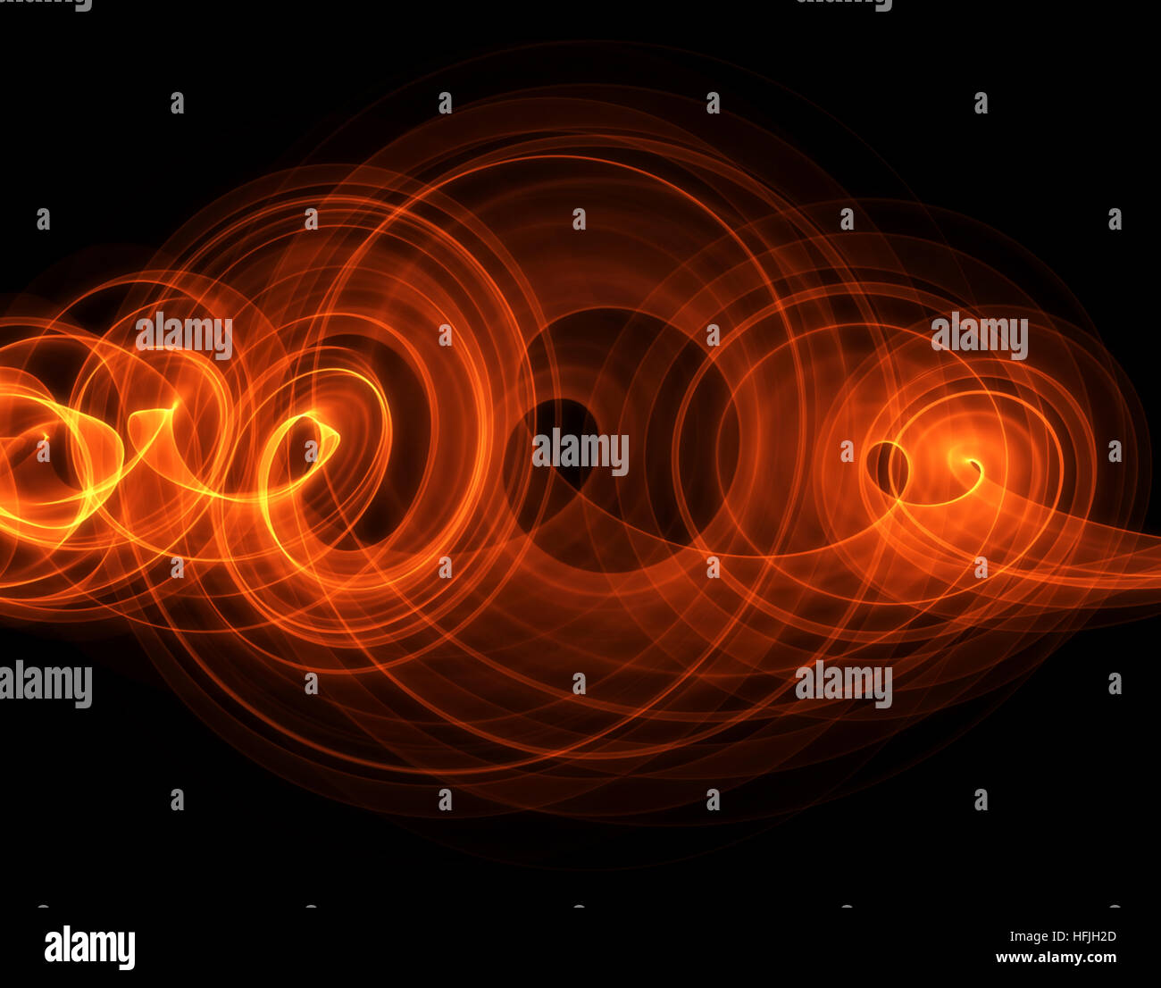 abstract red wavy smoke flame over black background Stock Photo - Alamy
