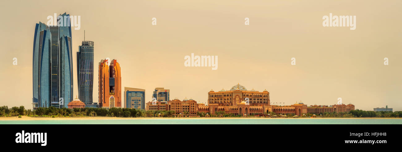 Abu Dhabi Skyline Stock Photo - Alamy
