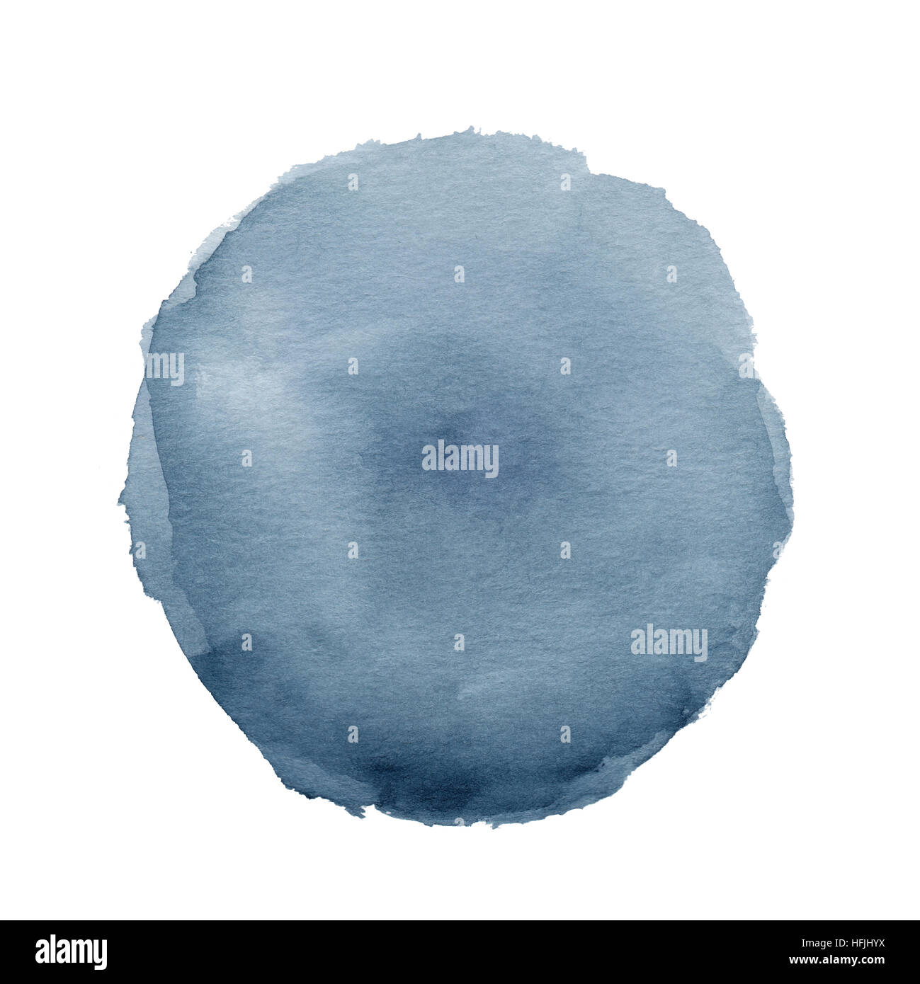 Indigo blue watercolor dot background hand painted on white Stock Photo ...