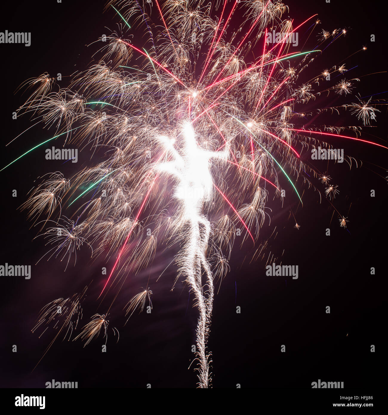 New Year's Eve fireworks explosion Stock Photo - Alamy
