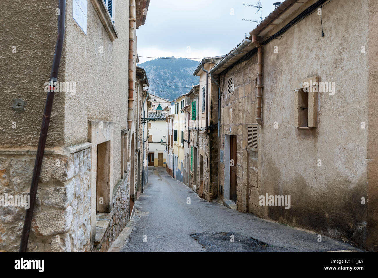 View of puerto pollensa church hi-res stock photography and images - Alamy