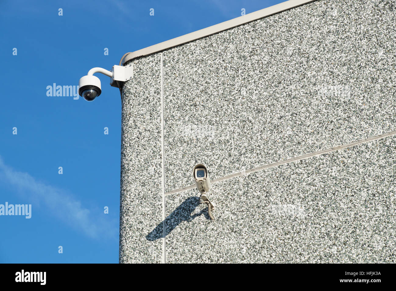Surveillance cameras against blue sky Security Cctv Stock Photo - Alamy