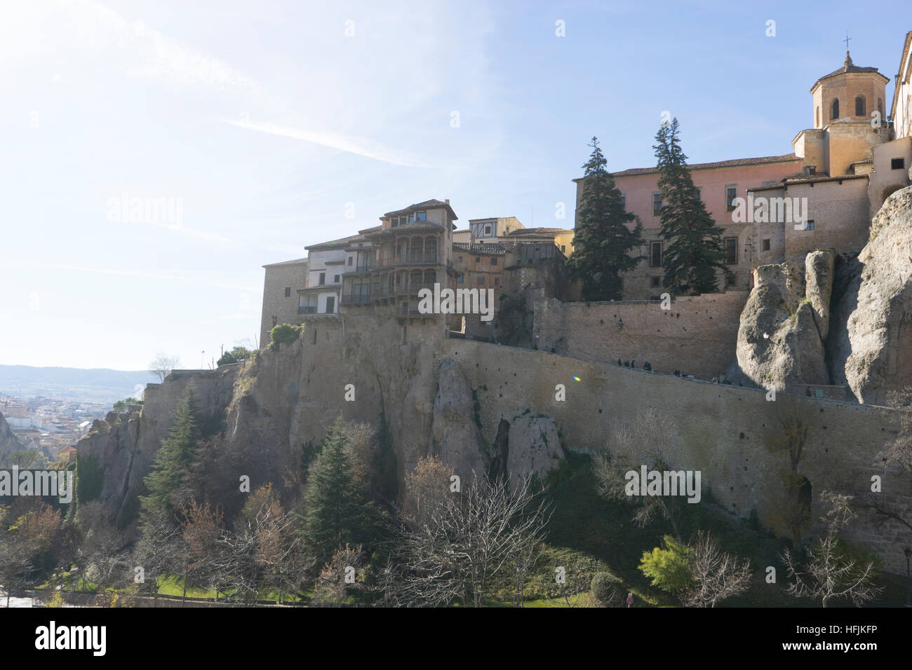 Enchanted city of Cuenca, in Spain. Famous for the hanging houses and ...