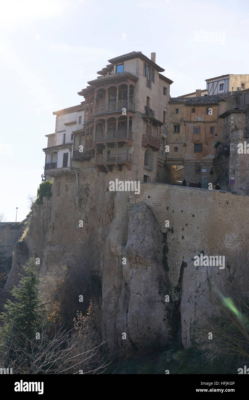 Enchanted city of Cuenca, in Spain. Famous for the hanging houses and ...