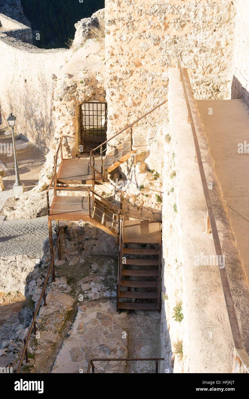 Details of the entrance of the medieval wall of the Spanish city of ...