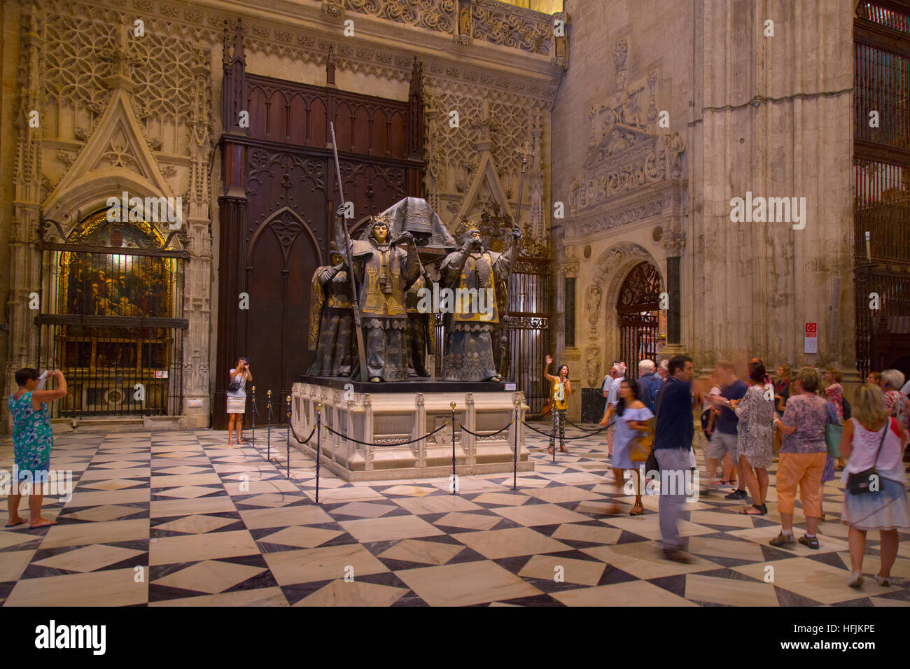 Tomb of Christopher Columbus Cathedral of Saint Mary of the See Seville ...