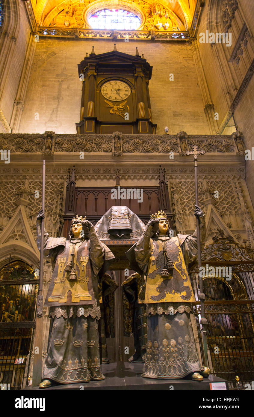 Tomb of Christopher Columbus Cathedral of Saint Mary of the See Seville ...